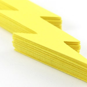 Lightning Bolt Paper Cut Outs Set of 25 - Etsy