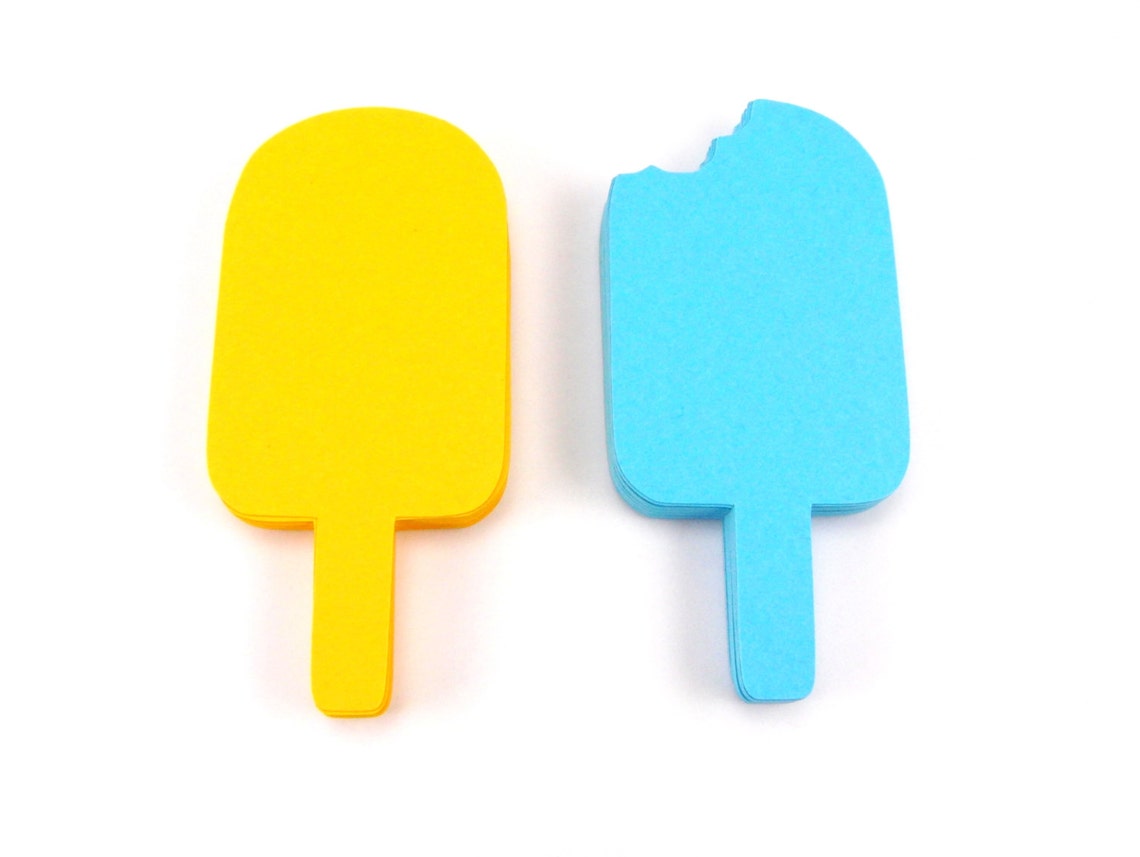 Popsicle Paper Cut Outs Set of 25 - Etsy