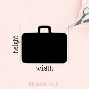Suitcase Paper Cut Outs Set of 25 - Etsy