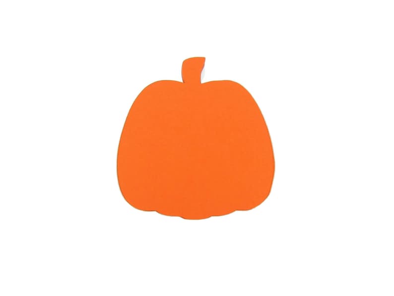 Pumpkin Paper Cut Outs Set of 25 - Etsy