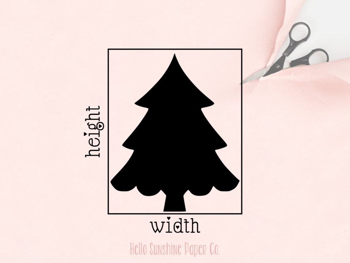 Pine Tree Paper Cut Outs Set of 25 - Etsy