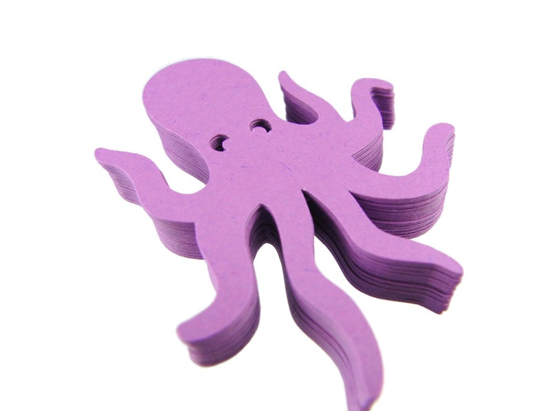Octopus Paper Cut Outs Set of 25 - Etsy