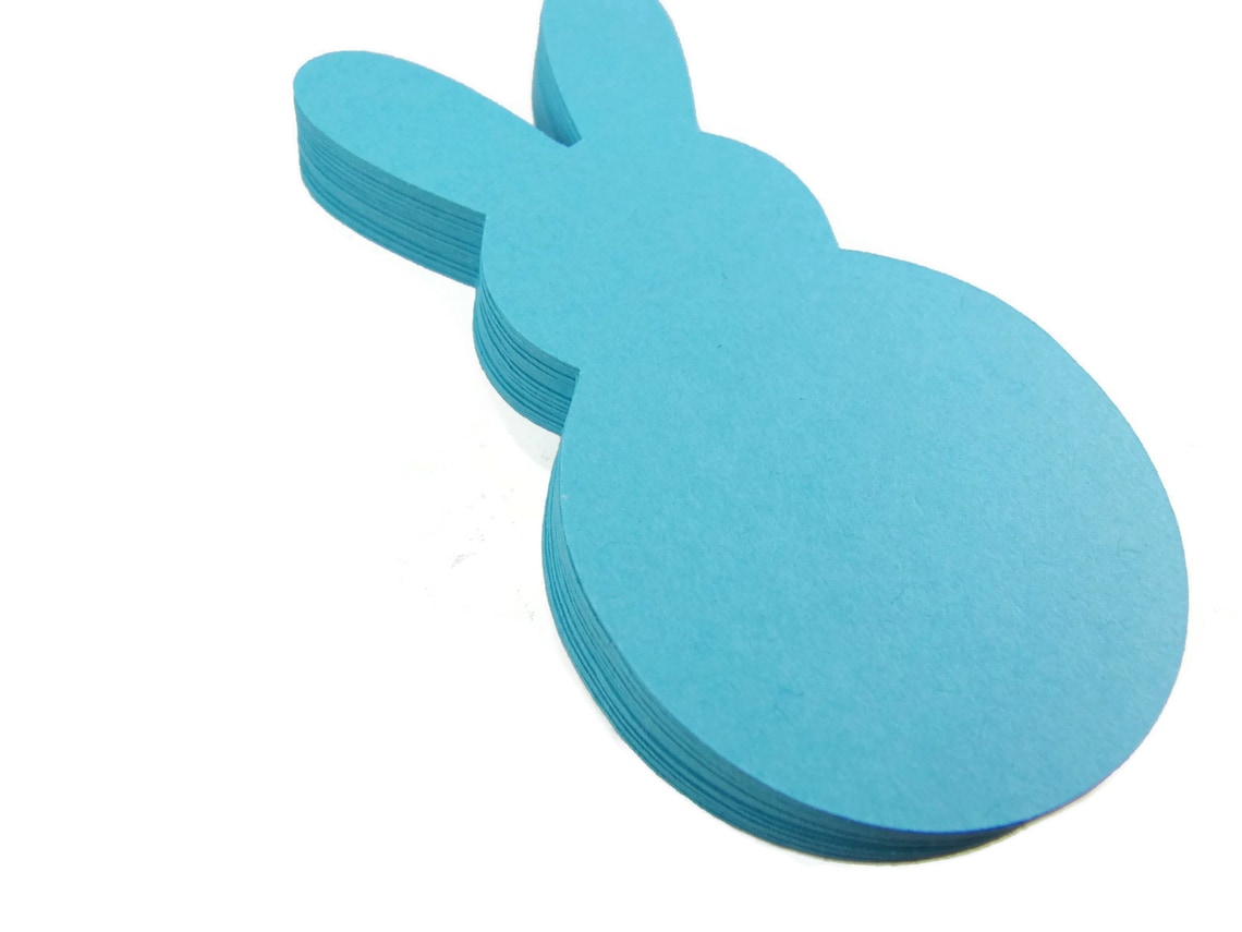 Easter Bunny Paper Cut Outs Set of 25 - Etsy