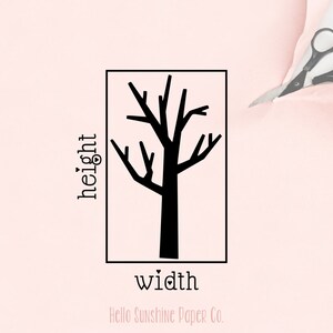 Bare Tree Paper Cut Outs Set of 25 - Etsy