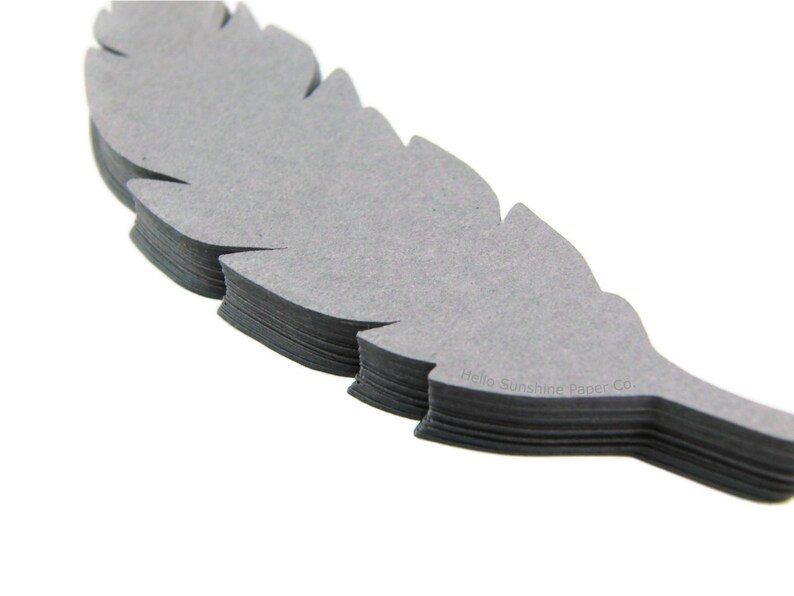 Feather Paper Cut Outs Set of 25 - Etsy