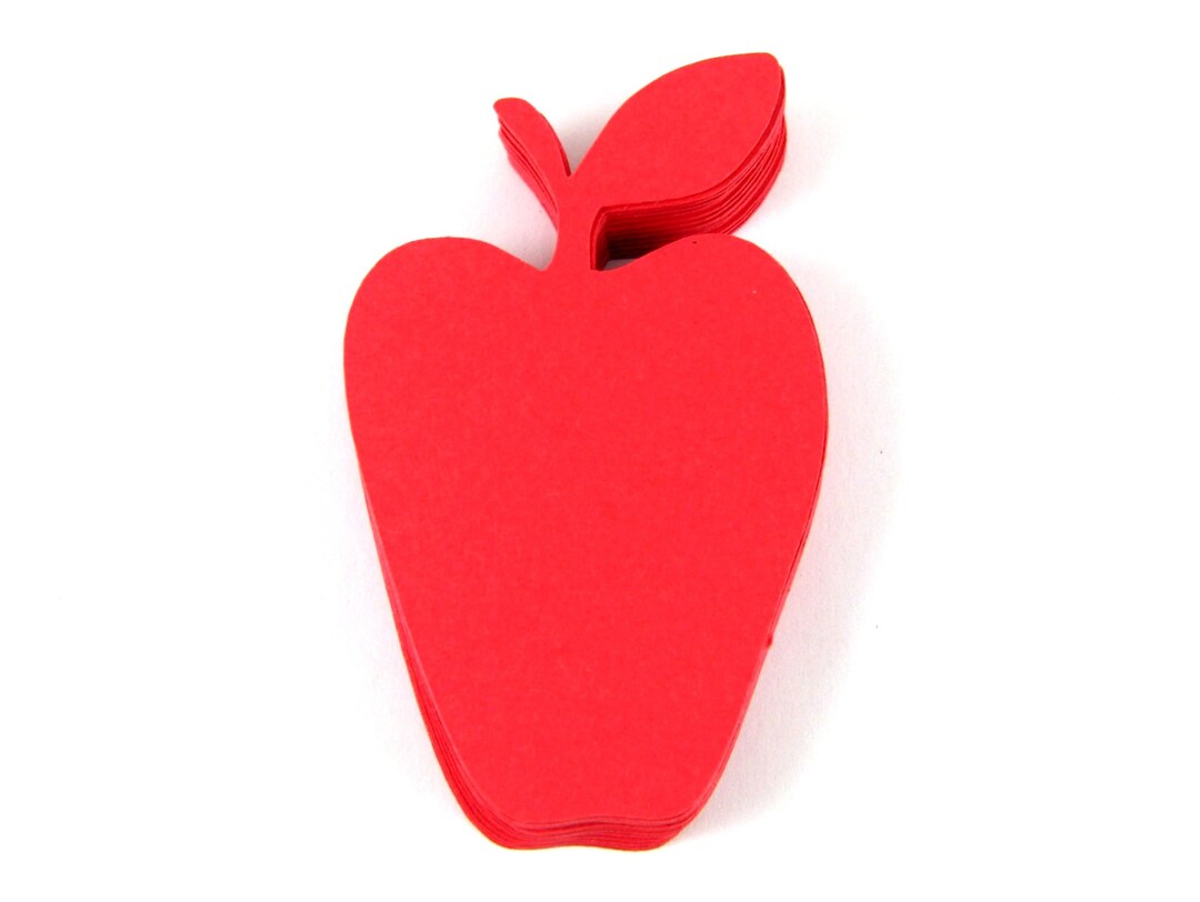 Apple Paper Cut Outs Set of 25 - Etsy