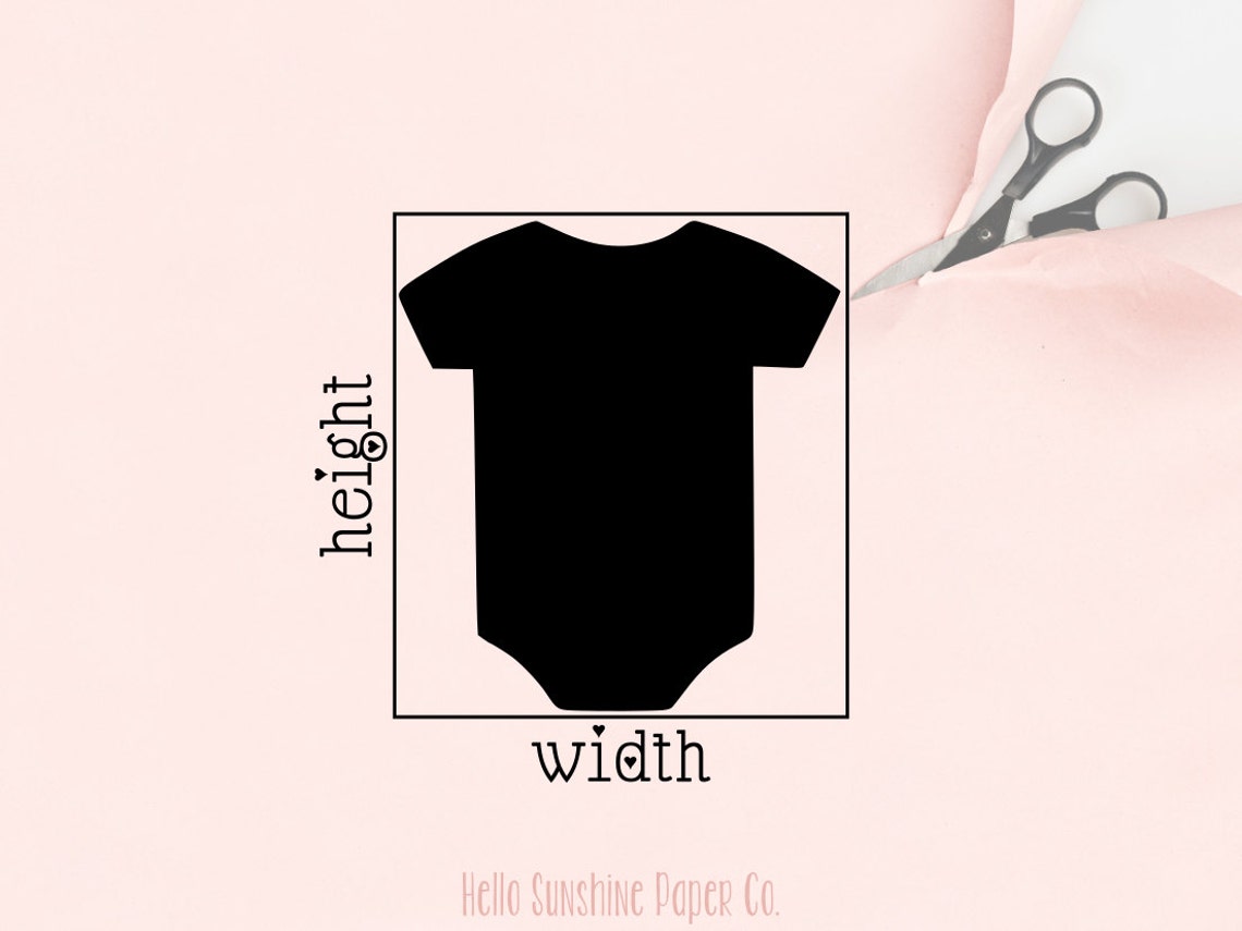 Baby Onesie Paper Cut Outs Set of 25 | Etsy