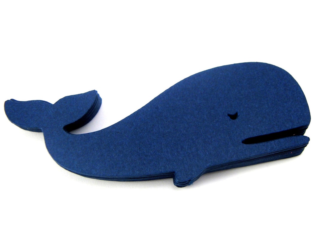 Whale Paper Cut Outs Set of 25 - Etsy