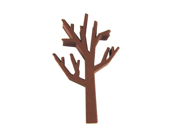 Bare Tree Paper Cut Outs Set of 25 | Etsy