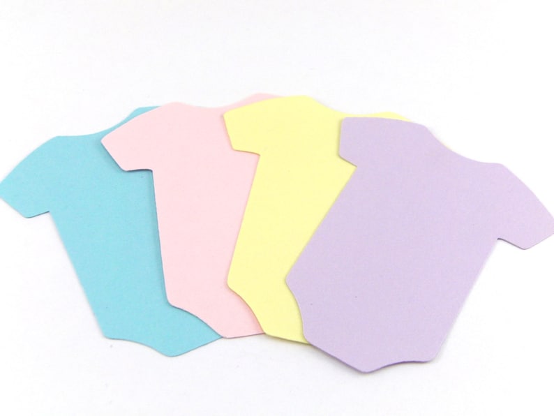 Baby Onesie Paper Cut Outs Set of 25 - Etsy Canada