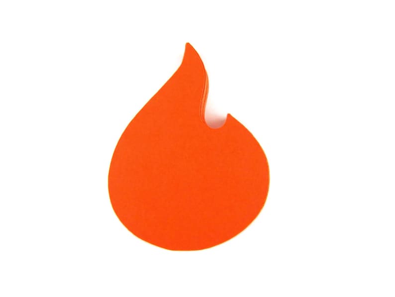 Flame Paper Cut Outs Set of 25 | Etsy