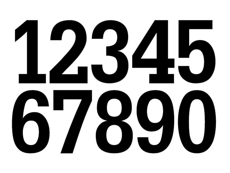 Number Paper Cut Outs Set of 25 | Etsy