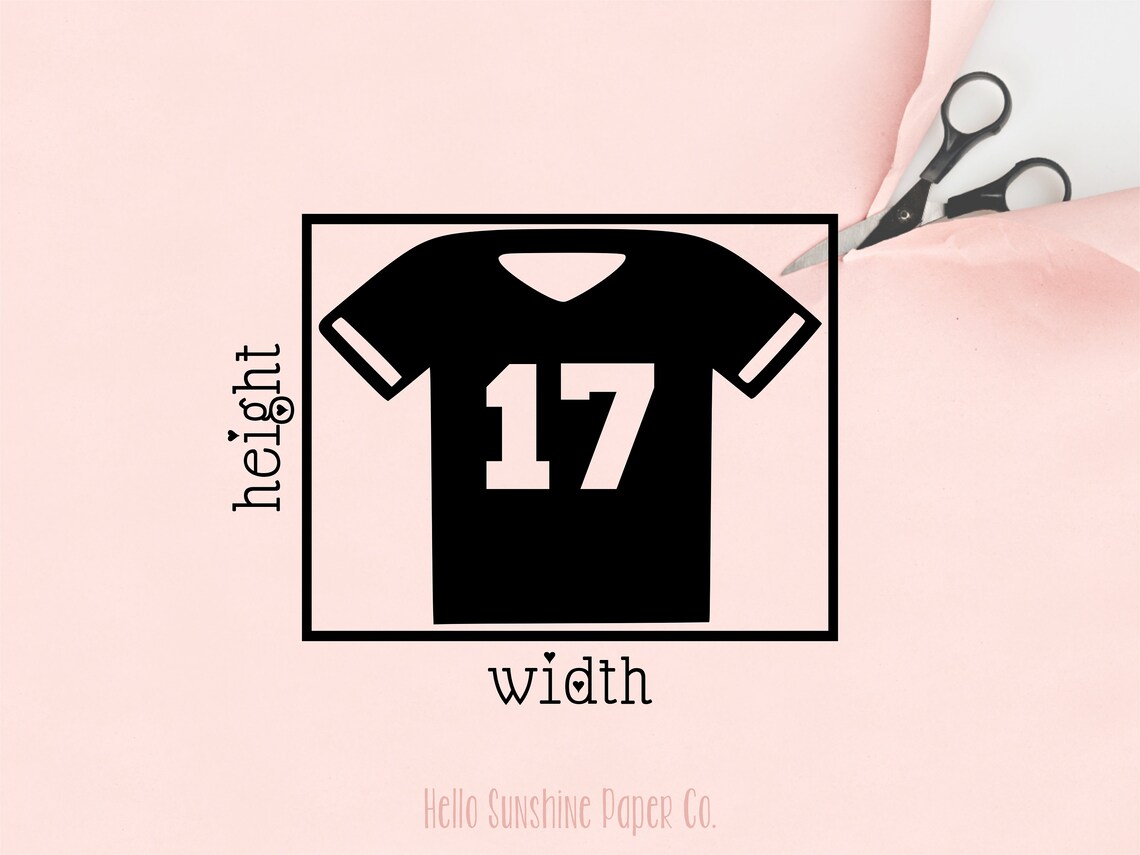 Custom Jersey Paper Cut Outs Set of 25 - Etsy