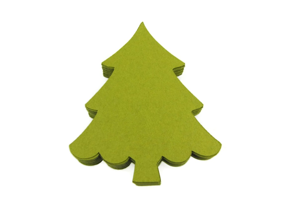 Pine Tree Paper Cut Outs Set of 25 - Etsy
