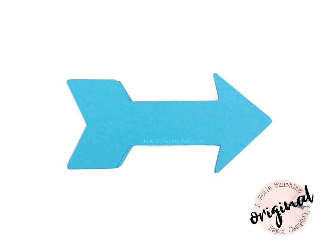 Chunky Arrow Paper Cut Outs Set of 25 - Etsy