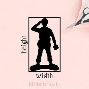 Army Man Paper Cut Outs Set of 25 - Etsy