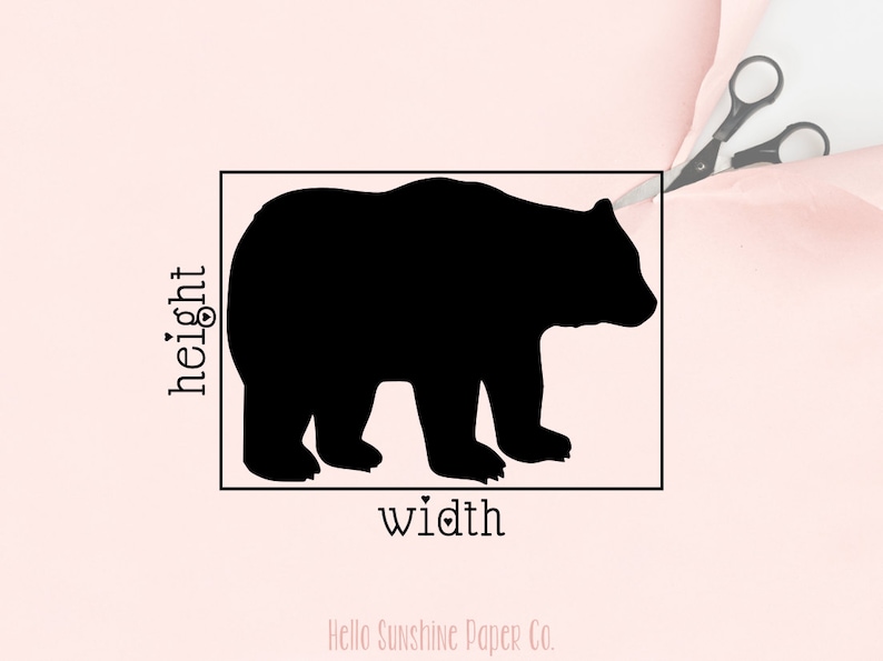 Bear Paper Cut Outs Set of 25 - Etsy