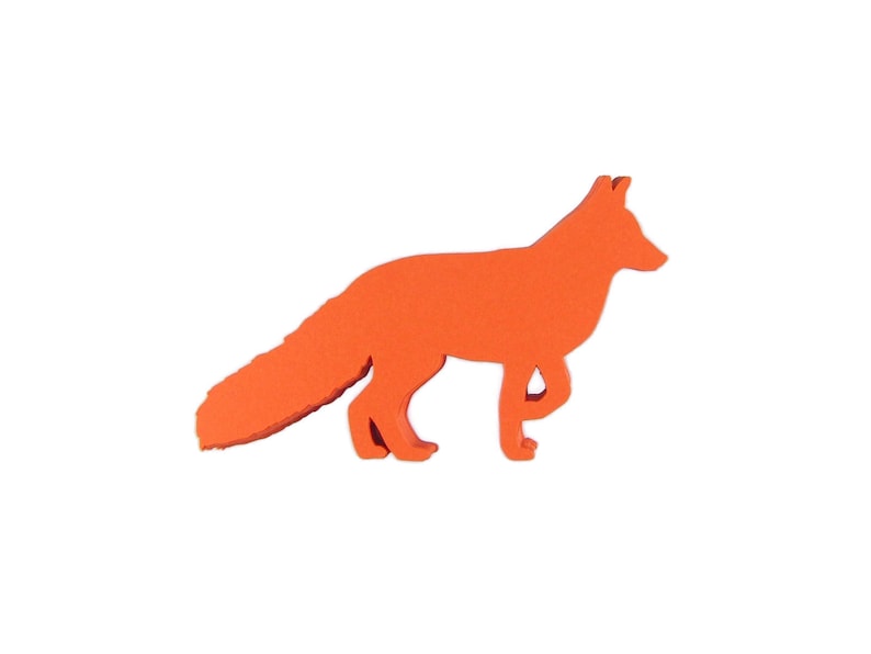 Fox Paper Cut Outs Set of 25 - Etsy