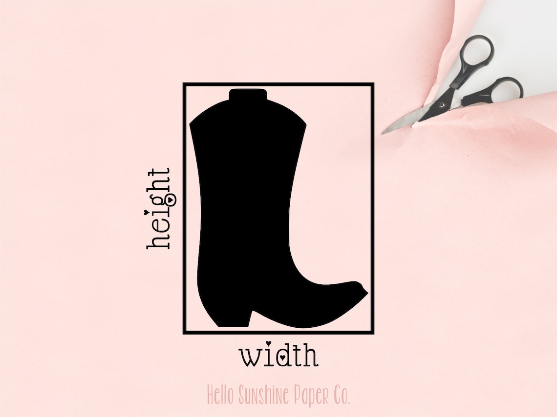 Cowboy Boot Paper Cut Outs Set of 25 - Etsy