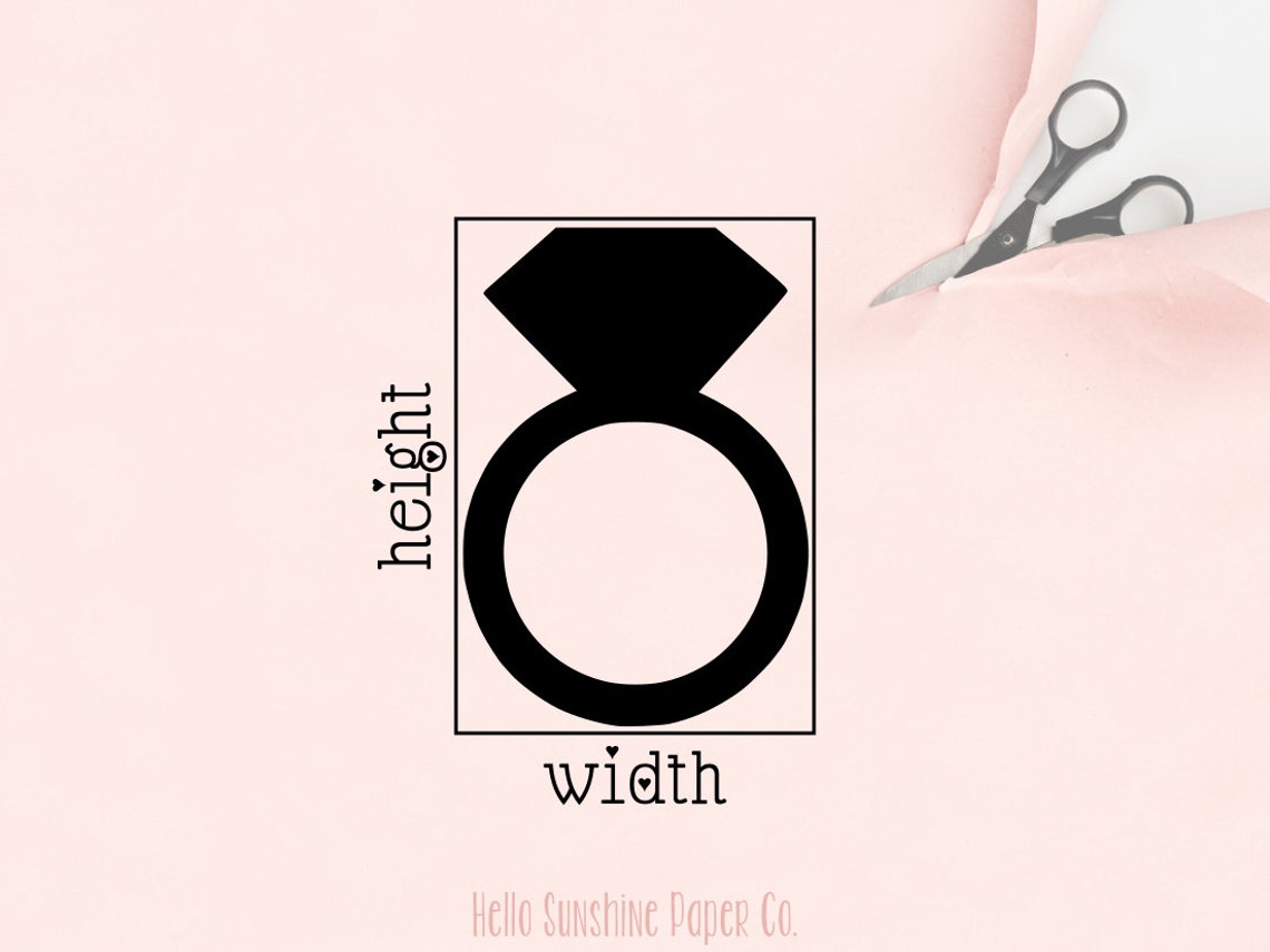 Diamond Ring Paper Cut Outs Set of 25 - Etsy