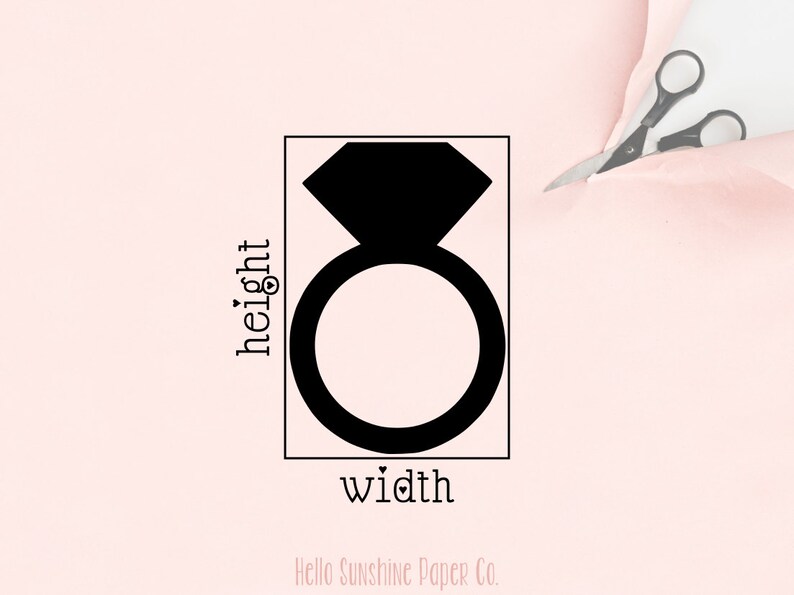 Diamond Ring Paper Cut Outs Set of 25 - Etsy