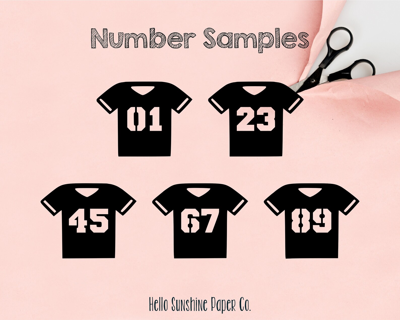 Custom Jersey Paper Cut Outs Set of 25 - Etsy