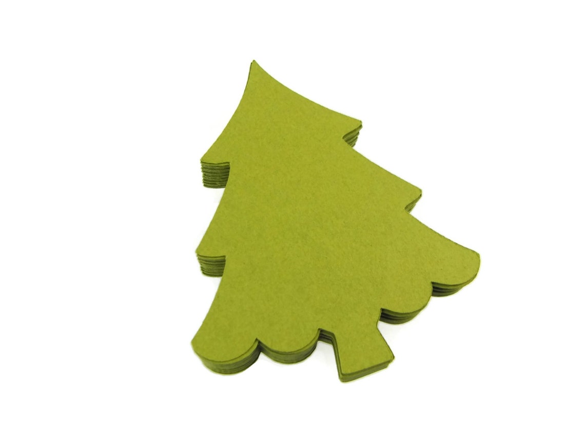 Pine Tree Paper Cut Outs Set of 25 - Etsy