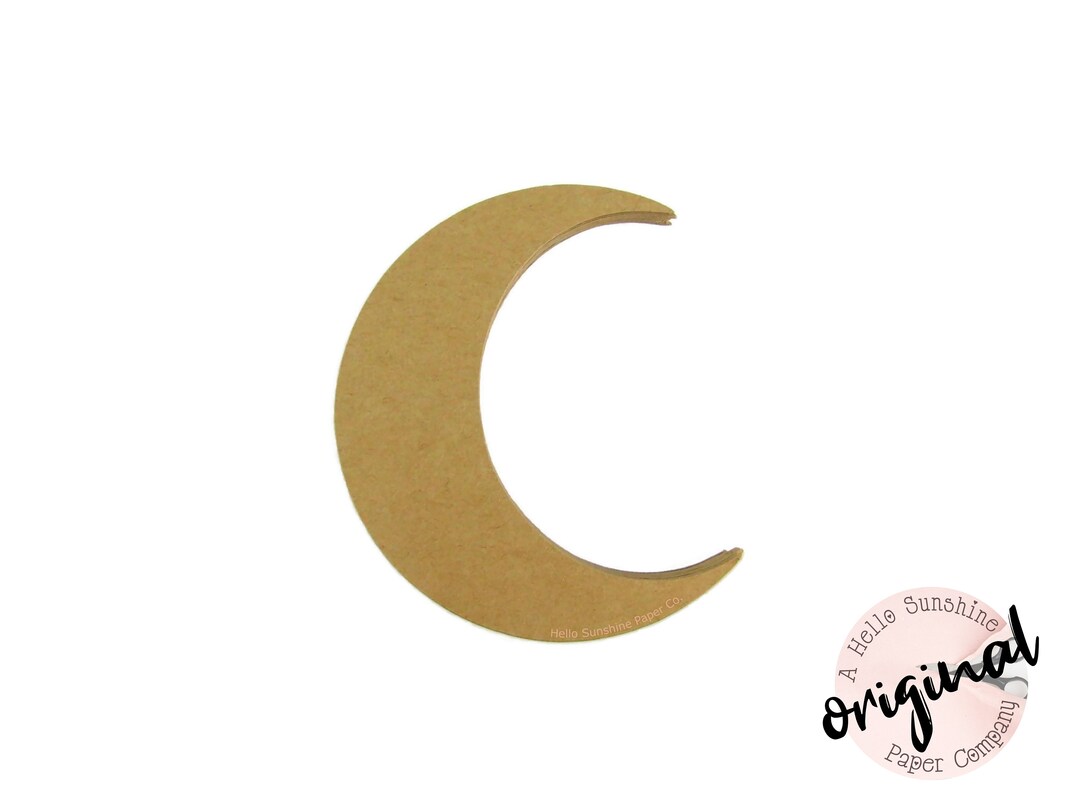 Crescent Moon Paper Cut Outs Set of 25 - Etsy