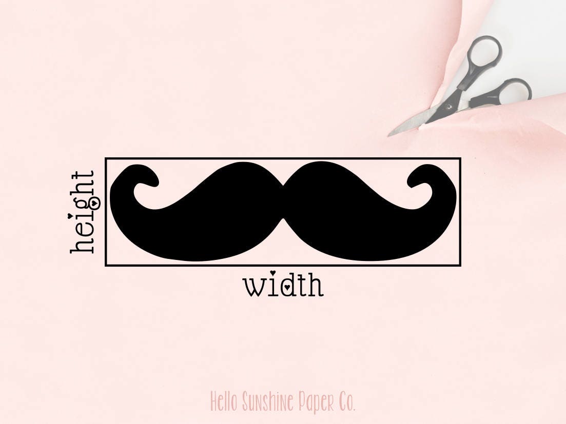 Mustache Paper Cut Outs Set of 25 - Etsy