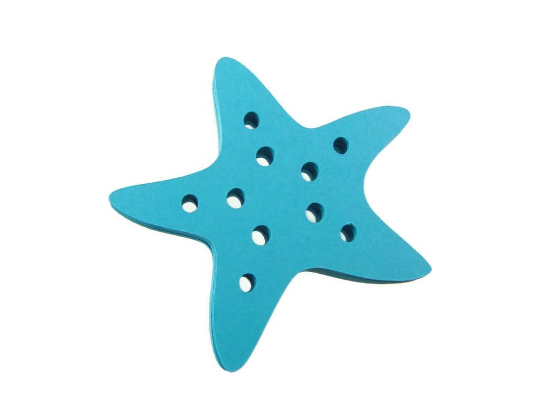 Starfish Paper Cut Outs Set of 25 - Etsy