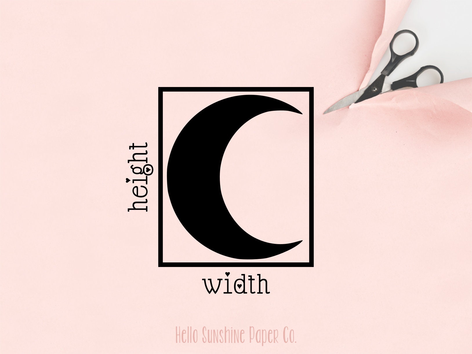 Crescent Moon Paper Cut Outs Set of 25 - Etsy