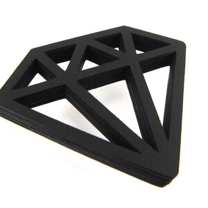 Diamond Paper Cut Outs Set of 25 - Etsy