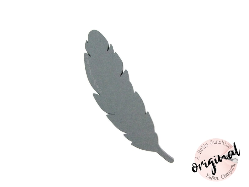 Feather Paper Cut Outs Set of 25 | Etsy