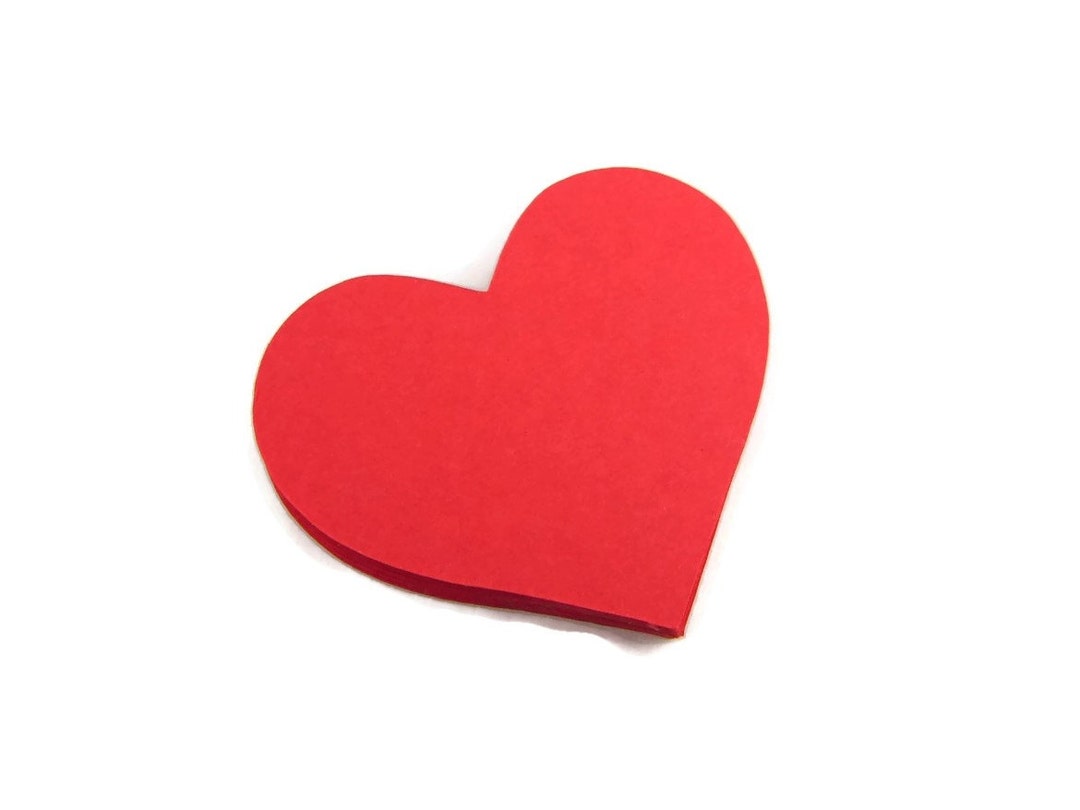 Heart Paper Cut Outs Set of 25 - Etsy