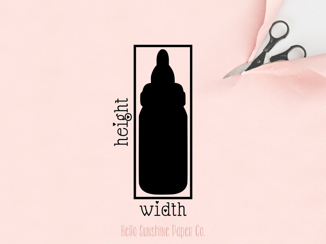 Baby Bottle Paper Cut Outs Set of 25 - Etsy