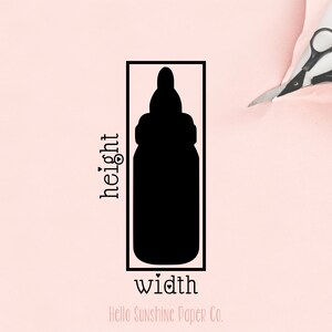 Baby Bottle Paper Cut Outs Set of 25 - Etsy