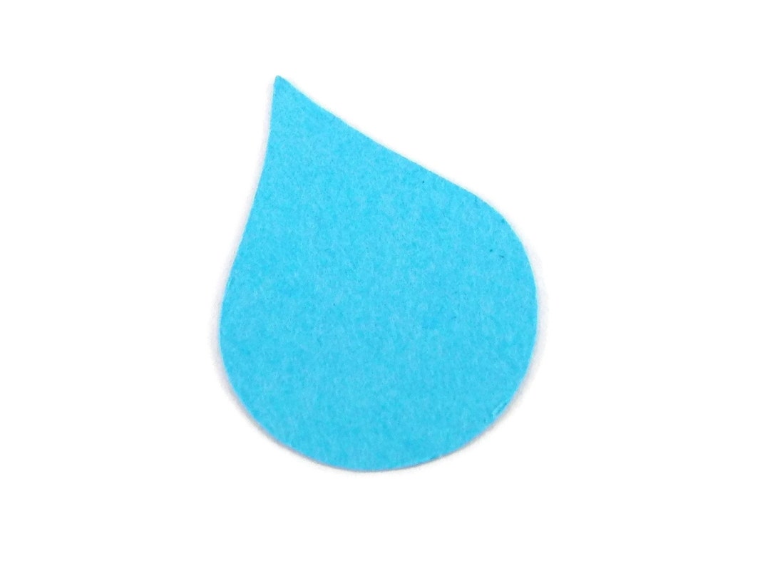 Raindrop Paper Cut Outs Set of 25 - Etsy