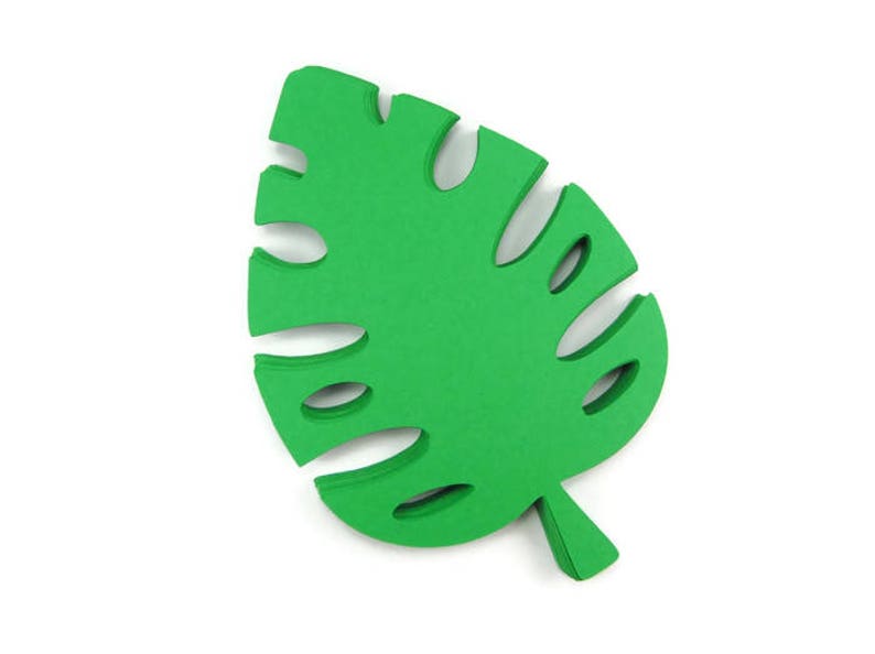 Tropical Leaf Paper Cut Outs Set of 25 - Etsy UK