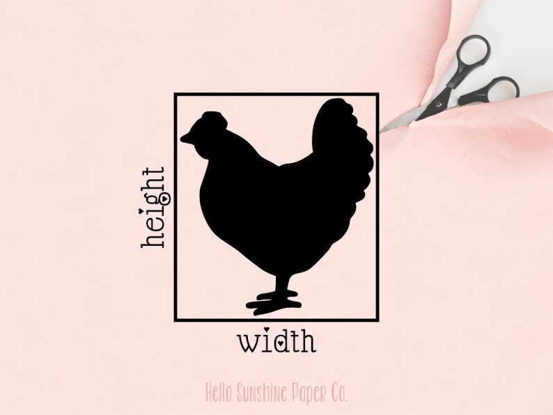 Chicken Paper Cut Outs Set of 25 | Etsy