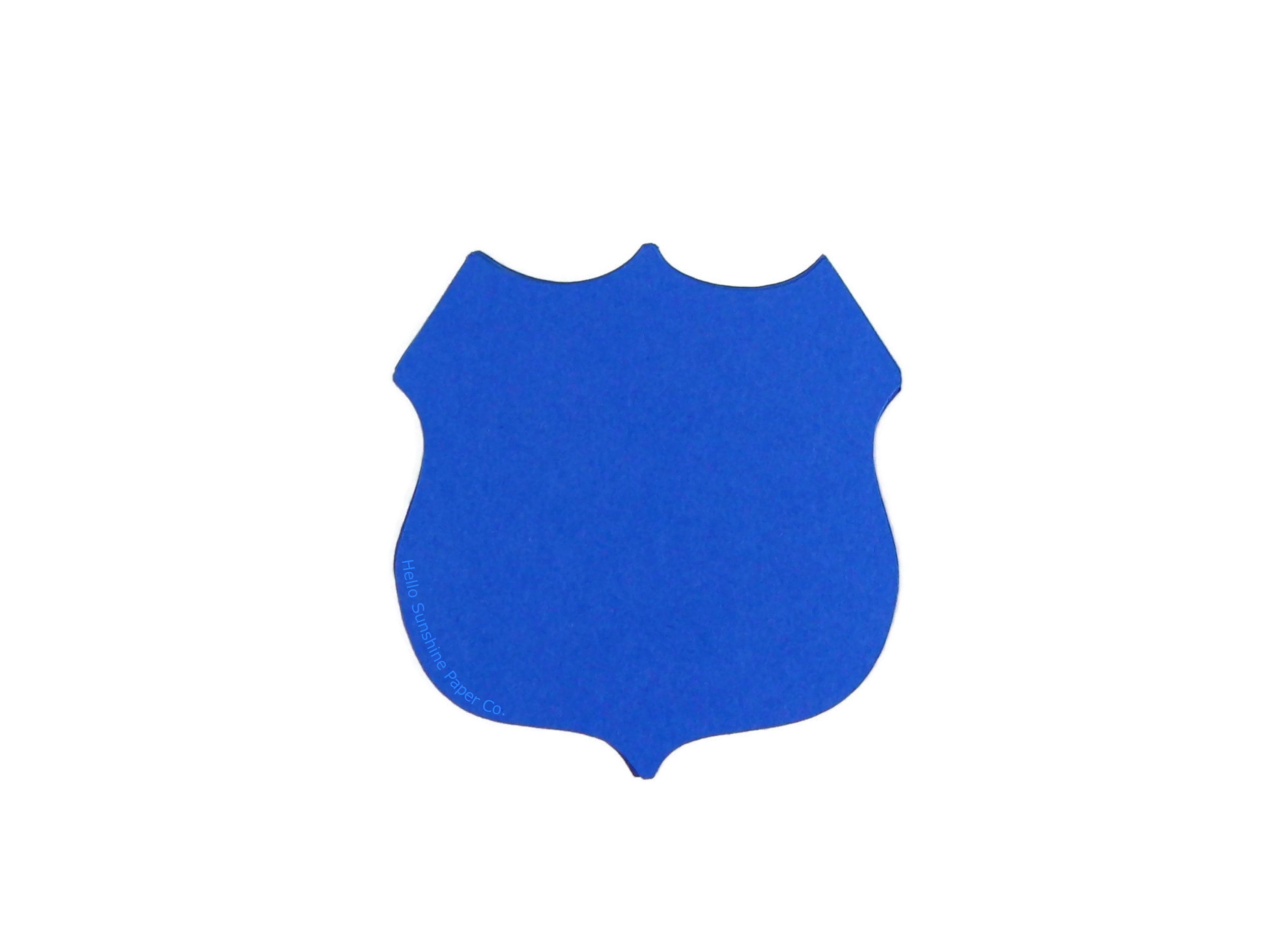 Police Badge Cut Out