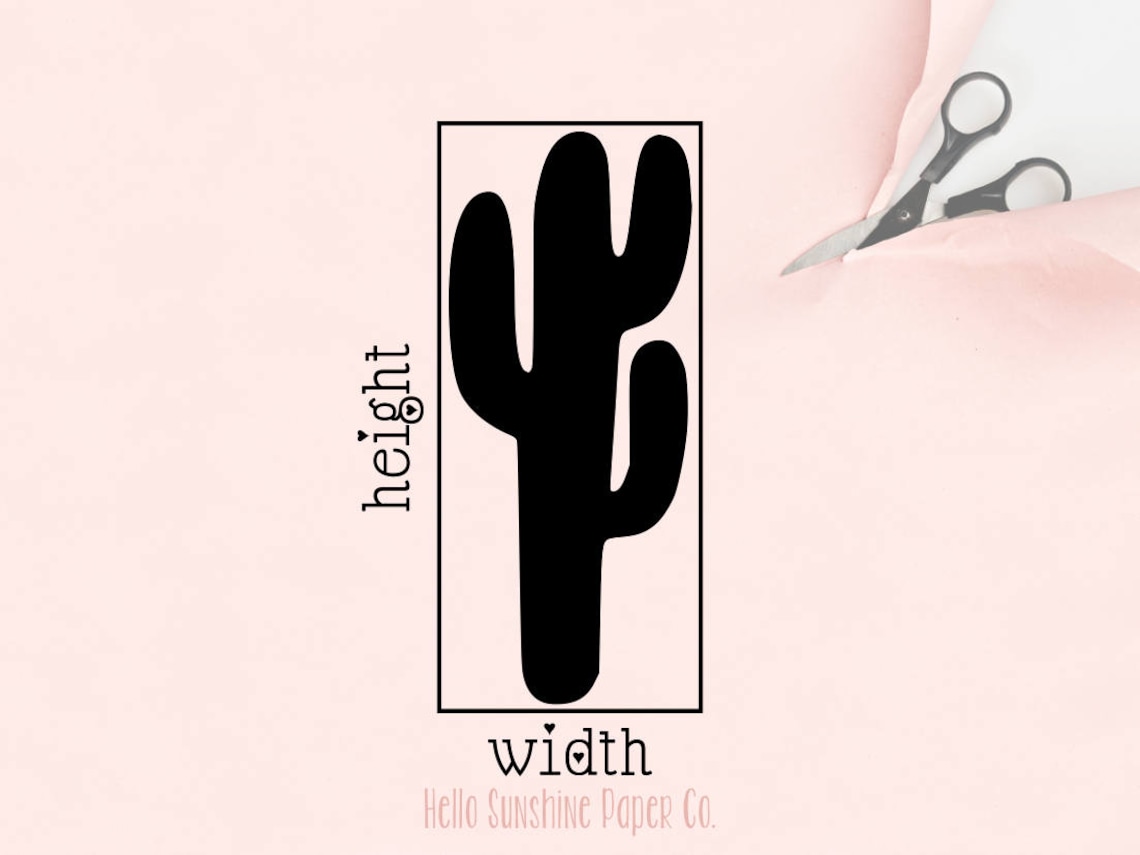 Cactus Paper Cut Outs Set of 25 - Etsy