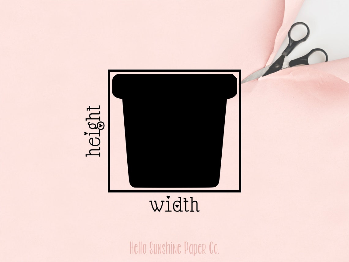 Flower Pot Paper Cut Outs Set of 25 - Etsy