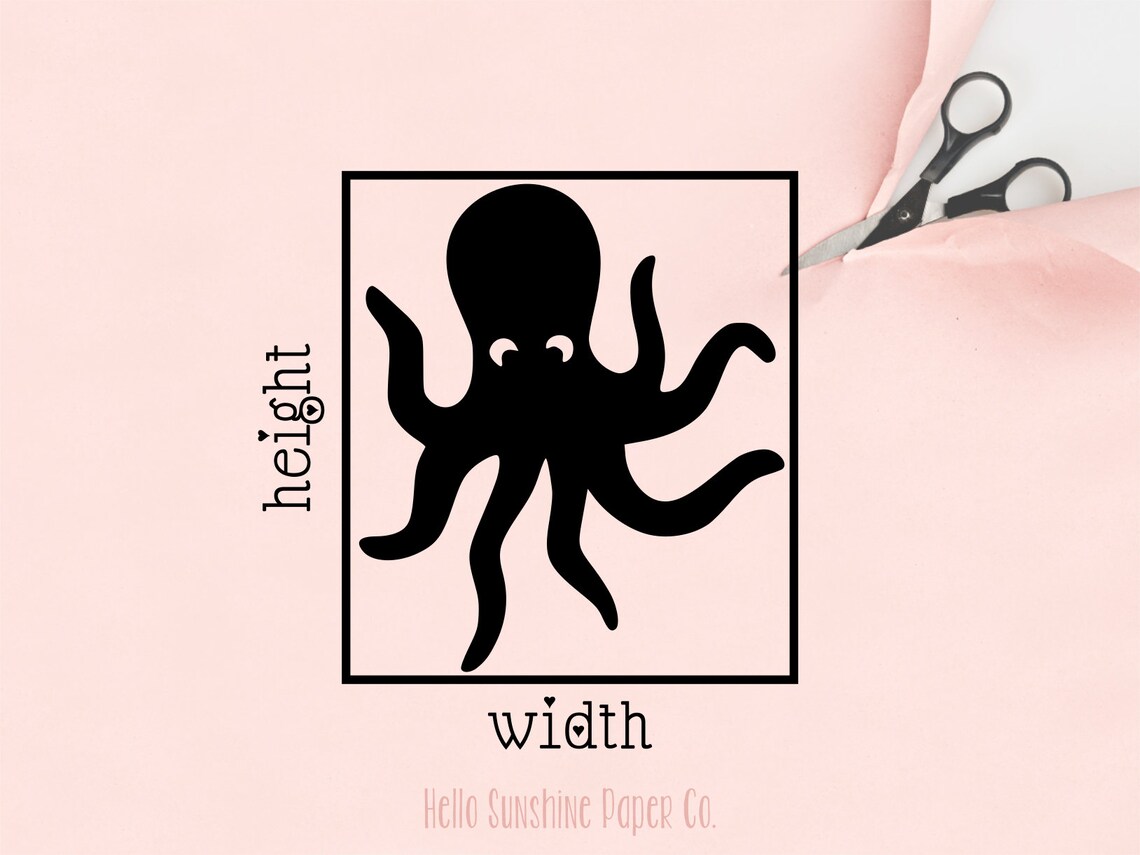 Octopus Paper Cut Outs Set of 25 | Etsy