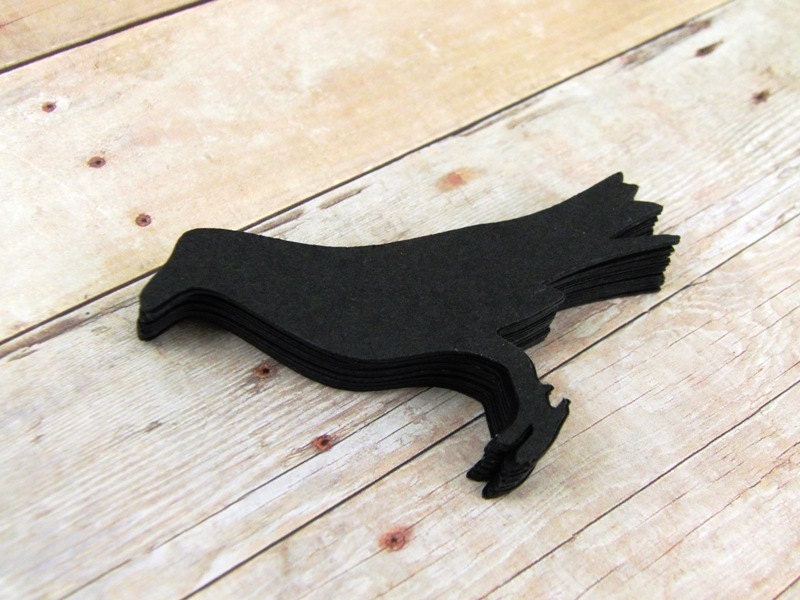 Crow Paper Cut Outs Set of 25 - Etsy