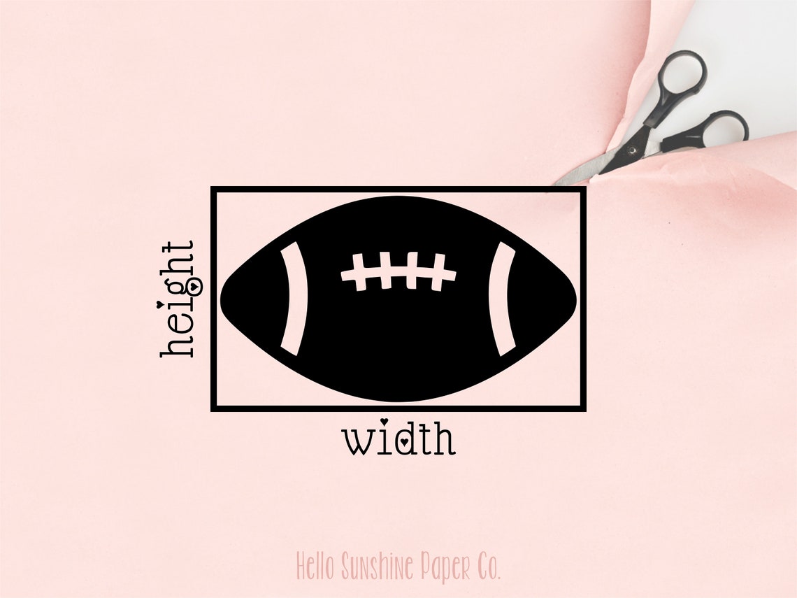 Football Paper Cut Outs Set of 25 | Etsy