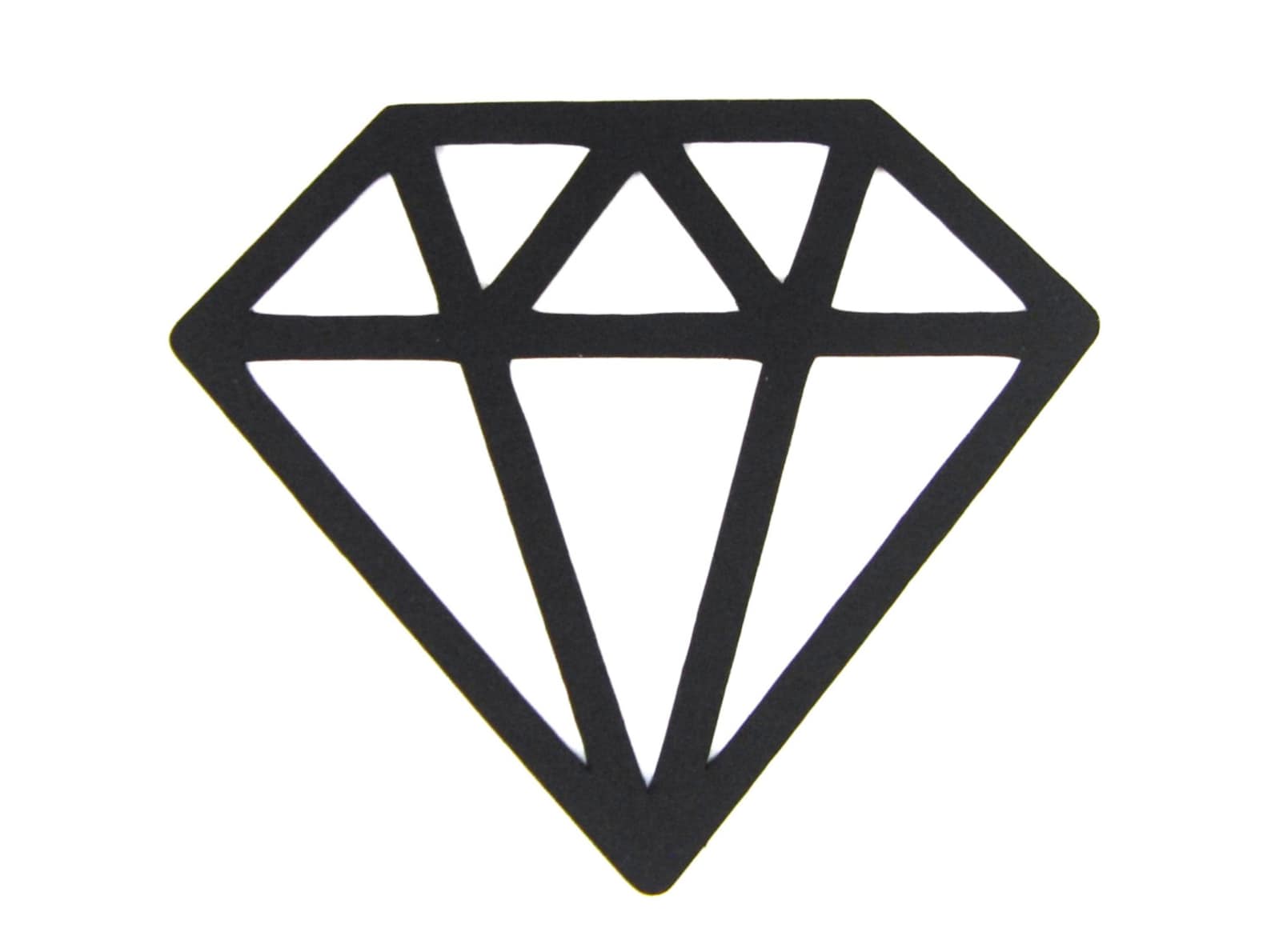 Diamond Paper Cut Outs Set of 25 - Etsy