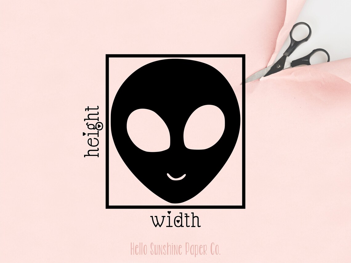 Alien Head Paper Cut Outs Set of 25 | Etsy