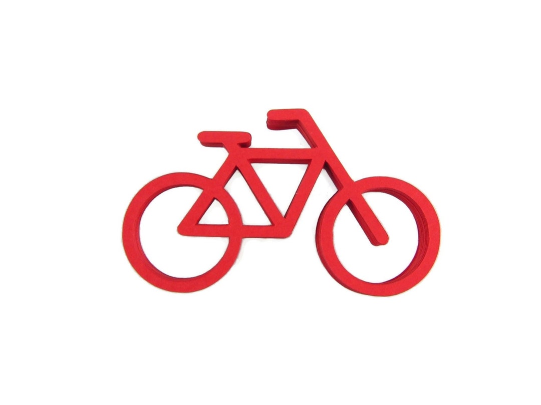 Bicycle Paper Cut Outs Set of 25 - Etsy