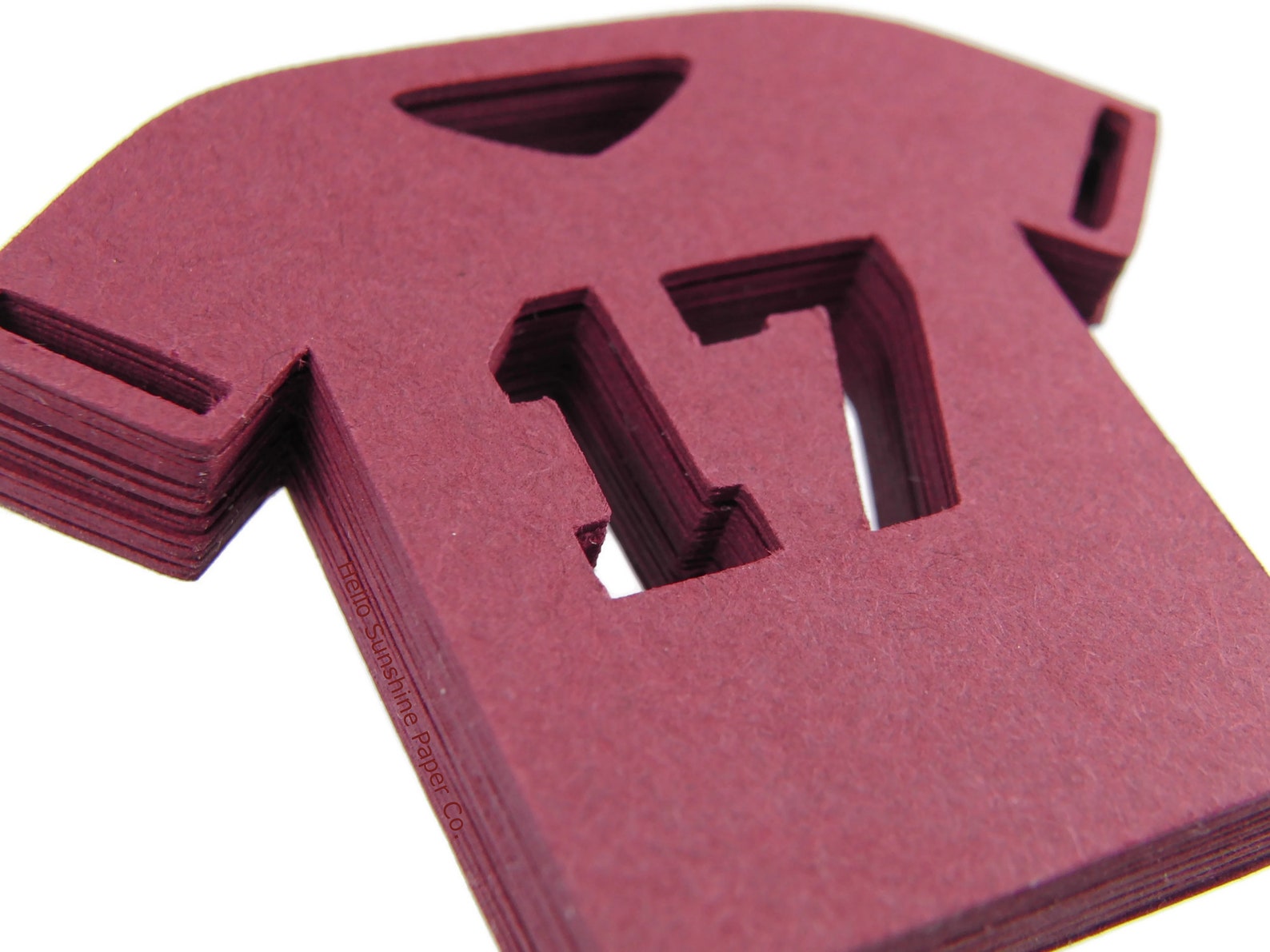 Custom Jersey Paper Cut Outs Set of 25 - Etsy