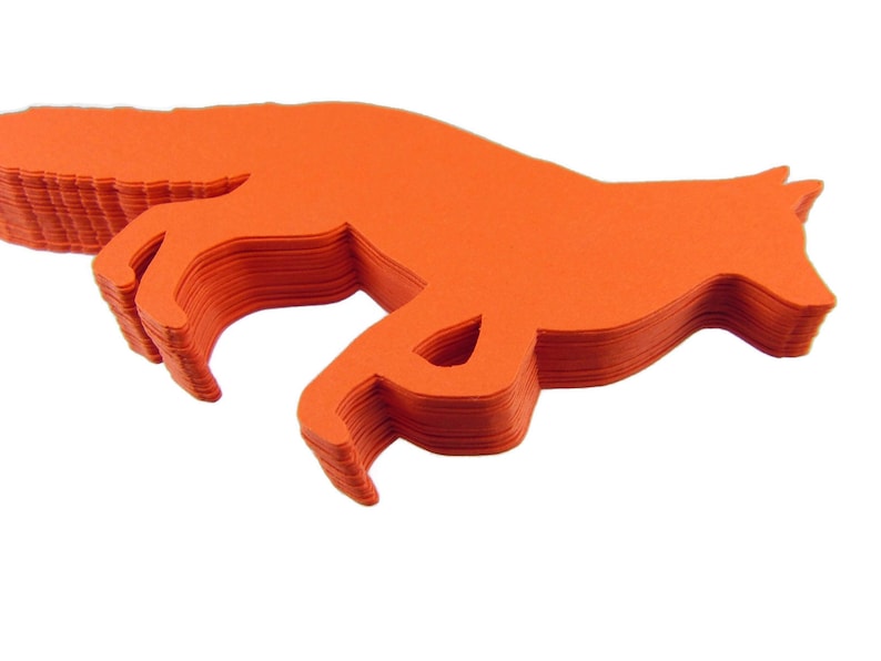 Fox Paper Cut Outs Set of 25 | Etsy